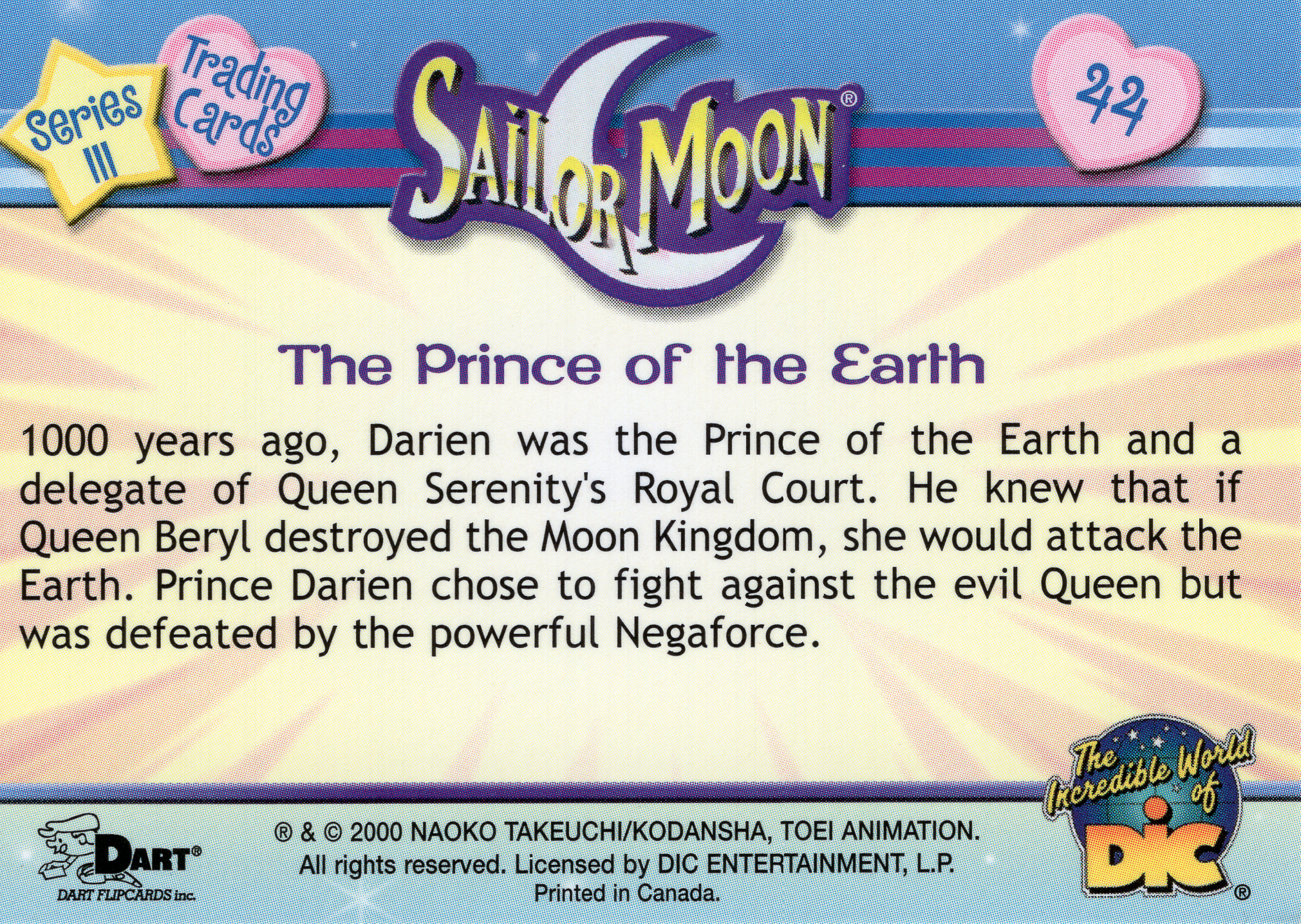 Scans: Dart Trading Cards Series III - SailorSoapbox.com