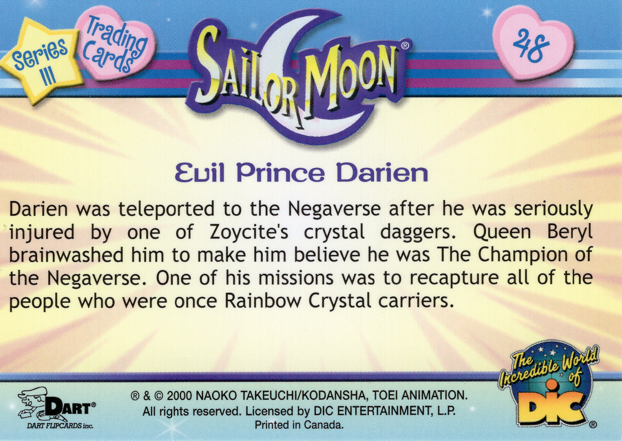 Scans: Dart Trading Cards Series III - SailorSoapbox.com