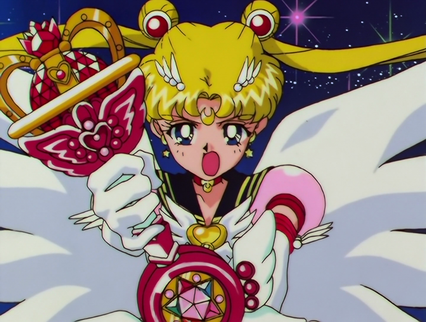 Screenshots: Silver Moon Crystal Power Kiss! - SailorSoapbox.com
